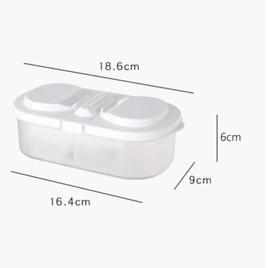 Double Grid Snack Food Container