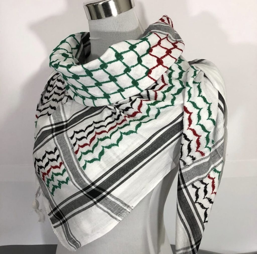 Keffiyeh Palestine Flag Colours with Tassle