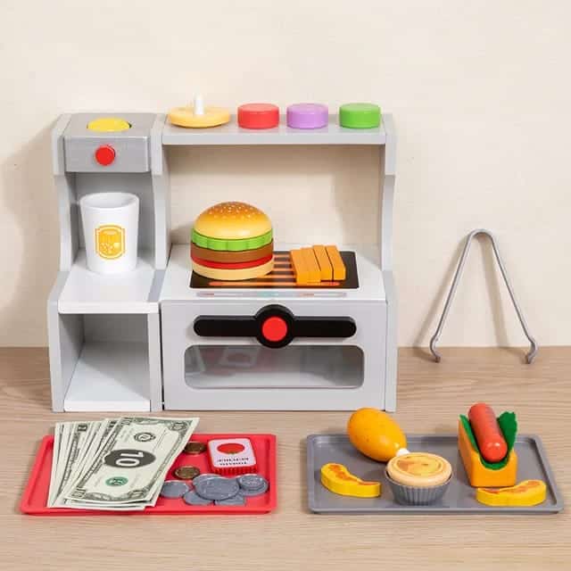 Wooden Burger Counter – The Little Gift Boutique