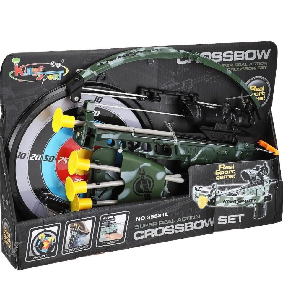 Deluxe Crossbow Set with Dartboard