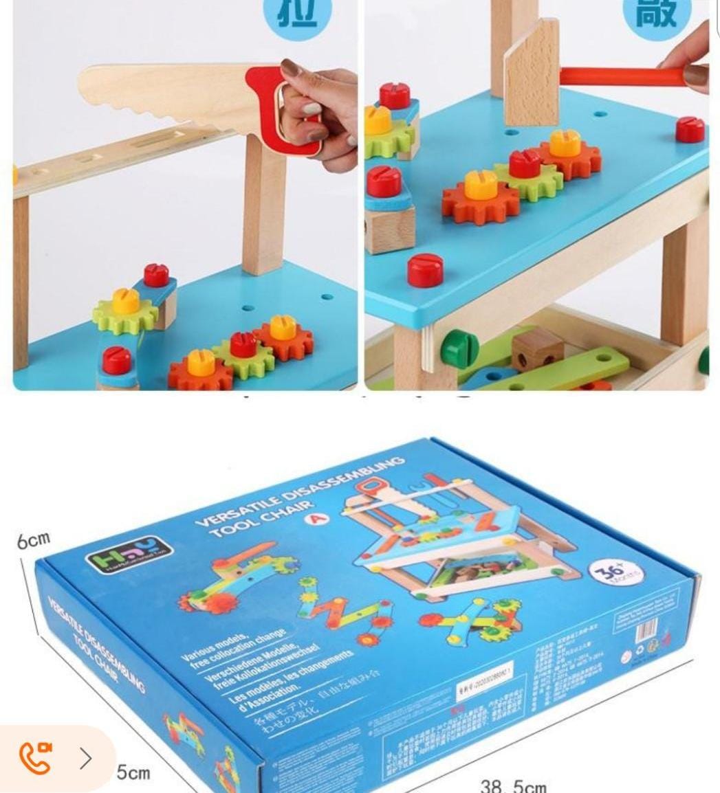 Wooden Versatile Disassembling Tool Chair – The Little Gift Boutique
