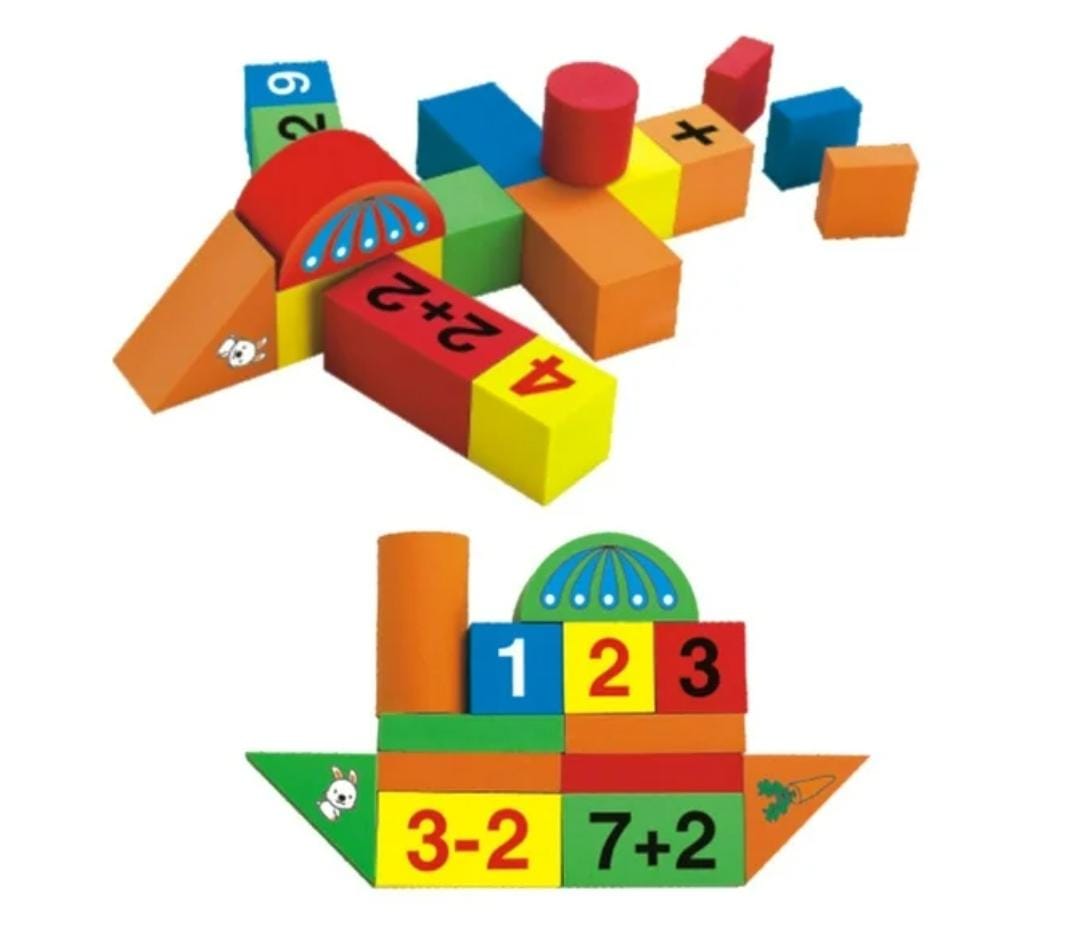 52pcs Eva Soft Building Blocks
