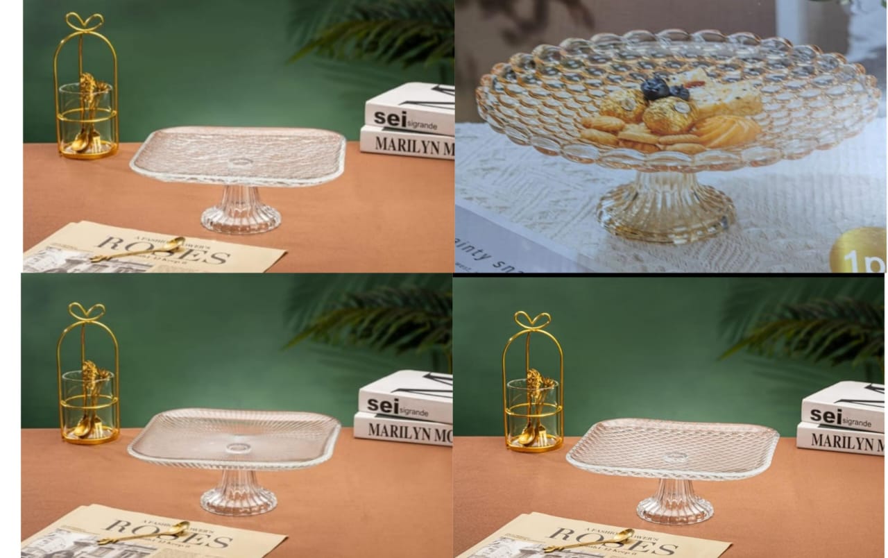 Glass Cake / Biscuit Stand