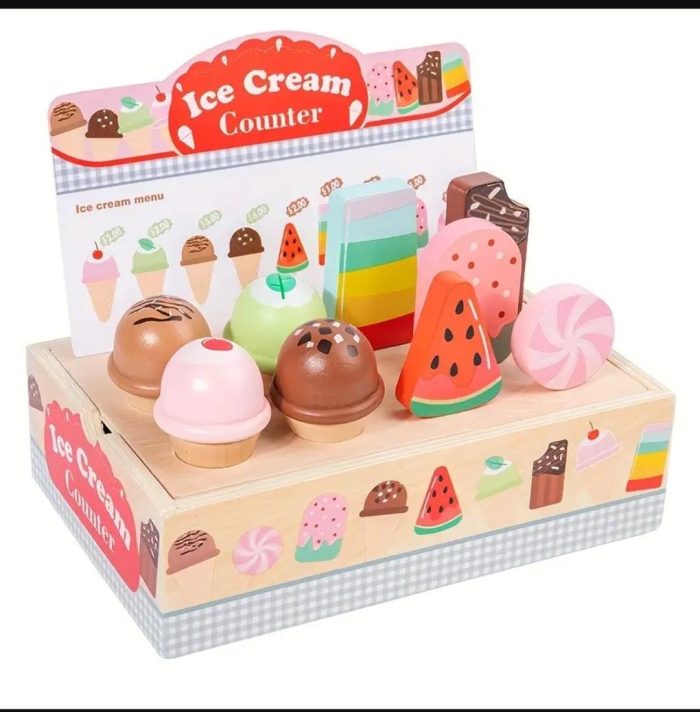 Wooden Ice Cream Counter