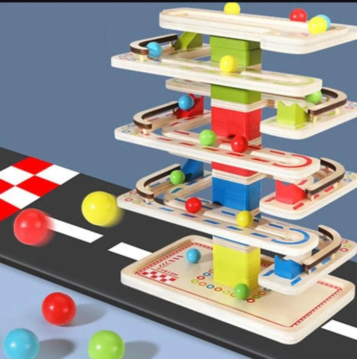 Wooden Roll Ball Game